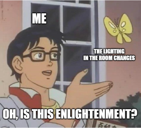 Oh, is this enlightenment? | Scrolller