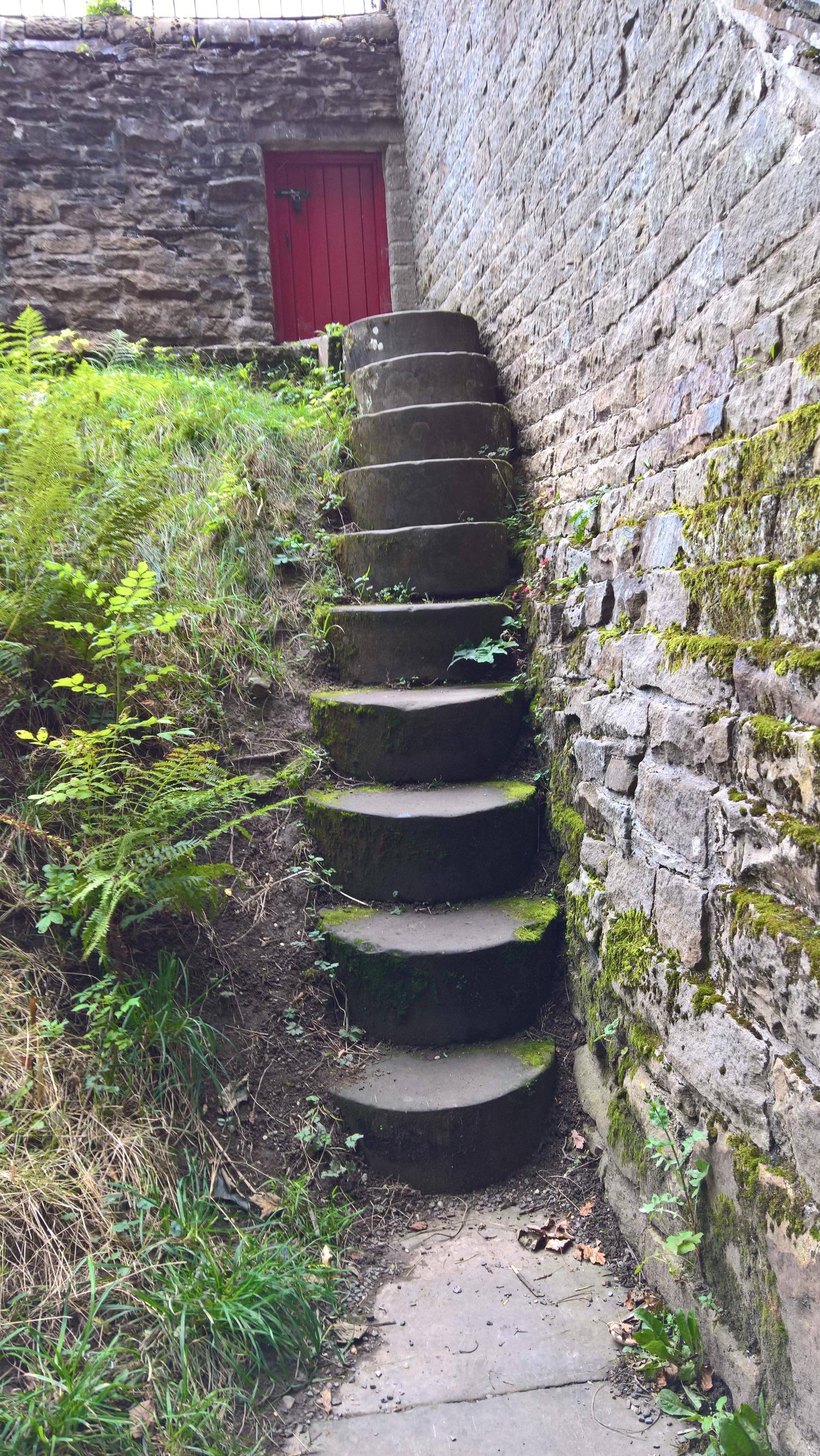 Old millstone steps at the Shepherd Wheel in Sheffield, UK | Scrolller