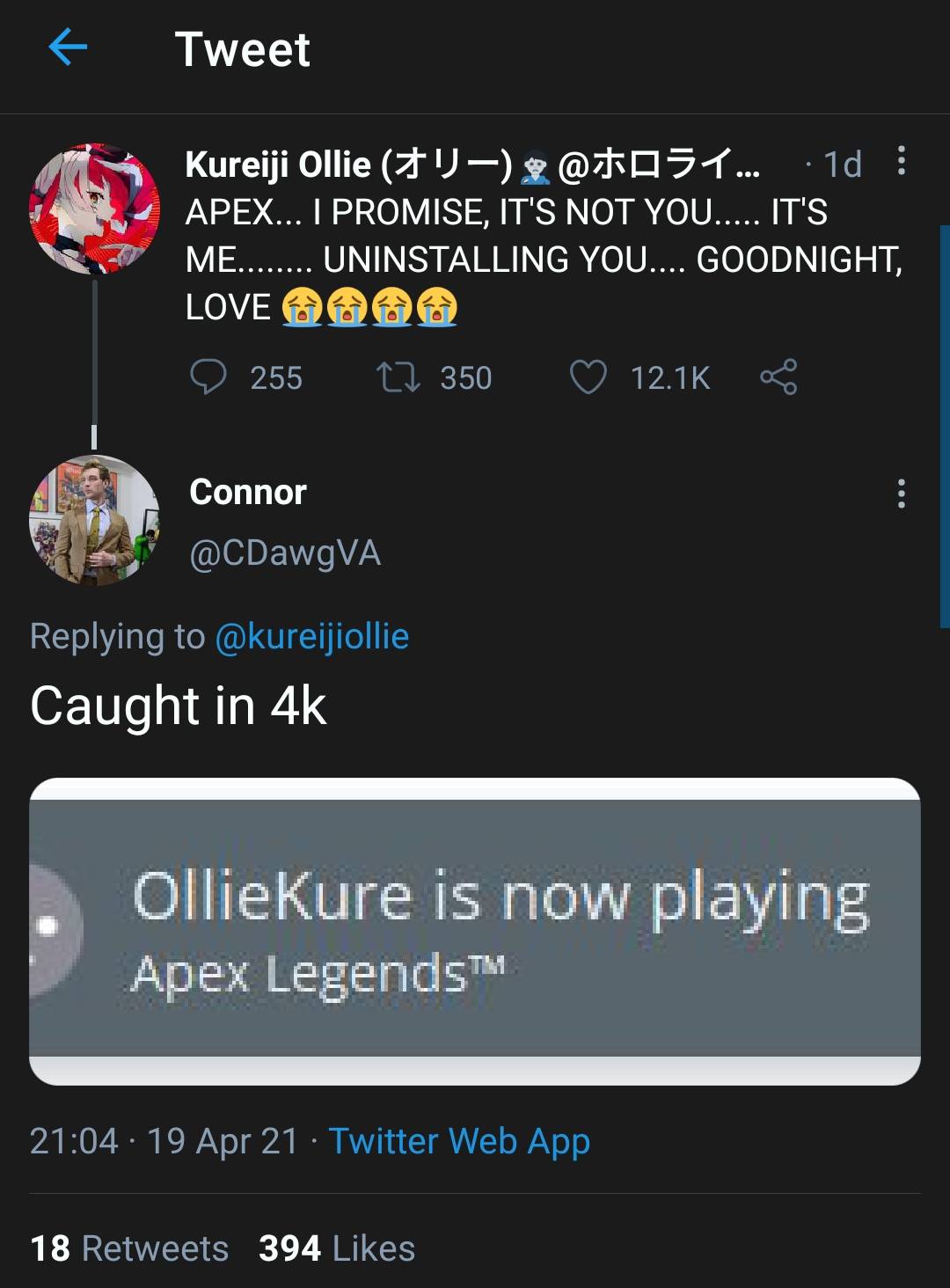 Ollie: NO MORE APEX | Scrolller