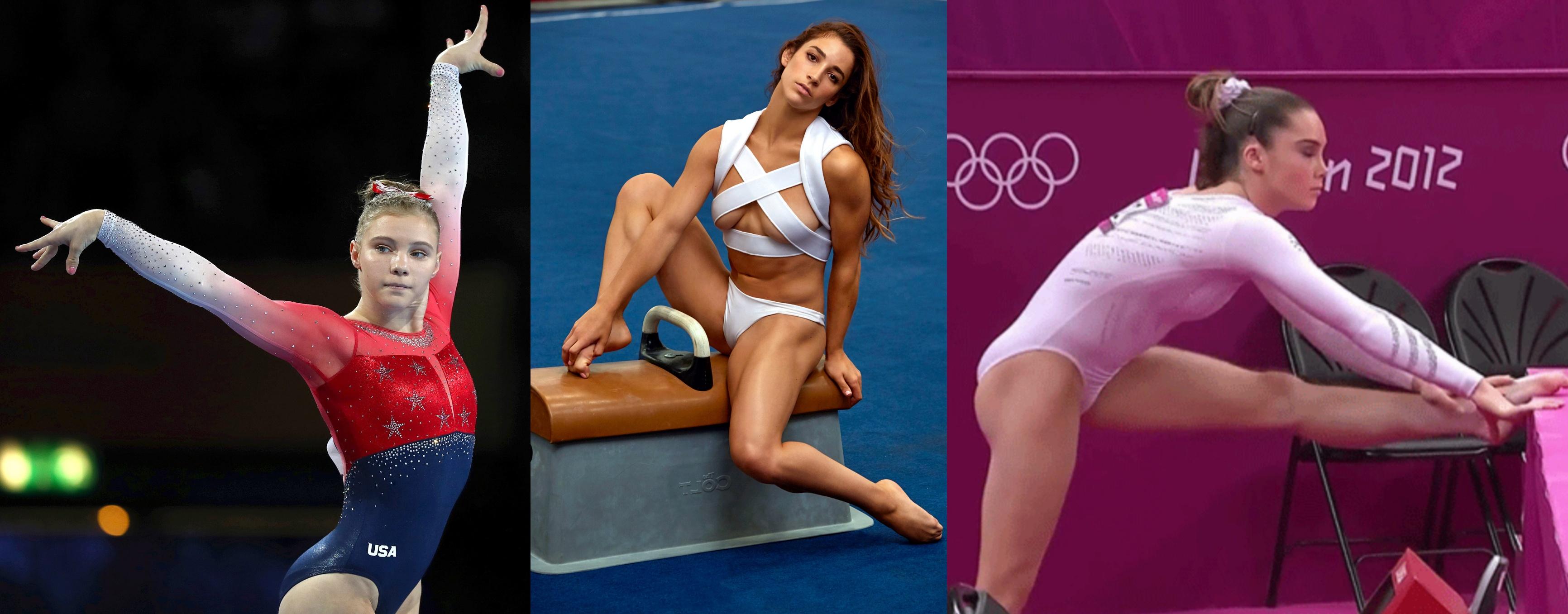 Olympic gymnasts really are another level of sexy. Jade Carey, Aly Raisman, Mckayla Maroney ...