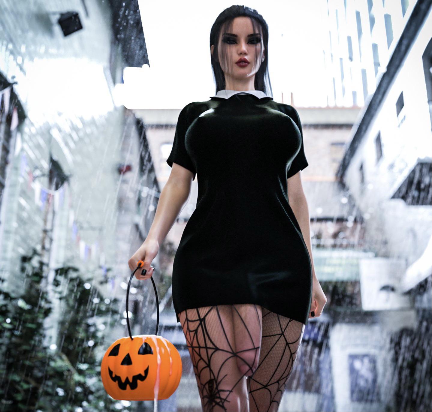 OMG. She's got a whole bucket filled with cum and that massive cock is visible. Consider me ...