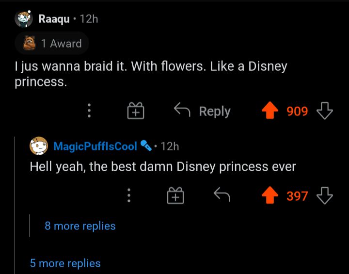 On a post about men/boys with long hair. This is peak wholesome masculinity | Scrolller