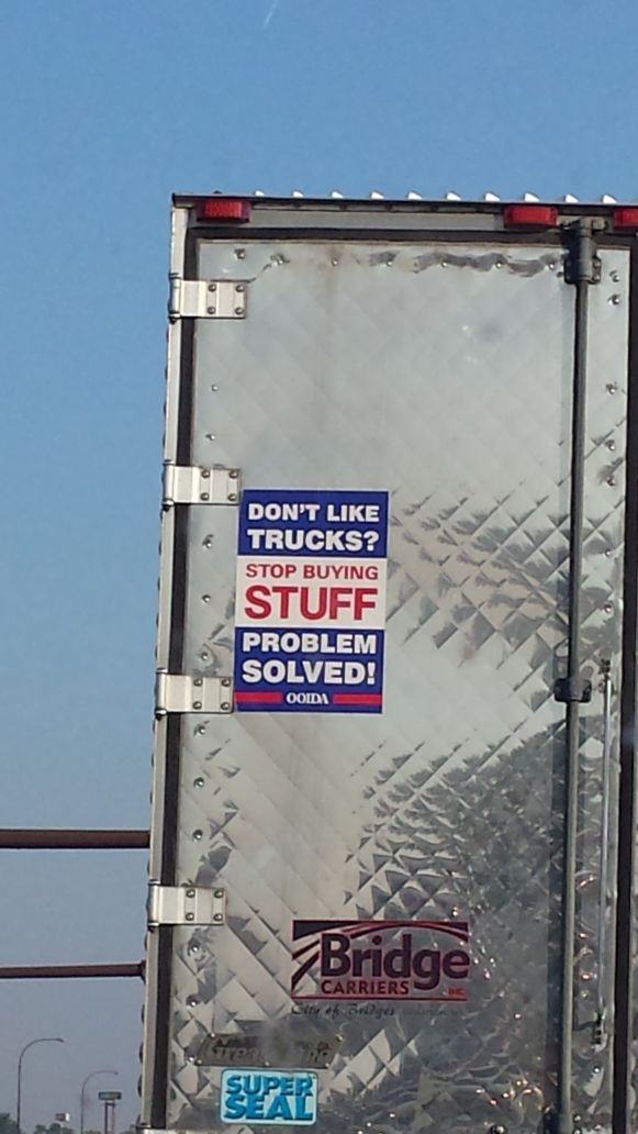 On a semi truck yesterday | Scrolller