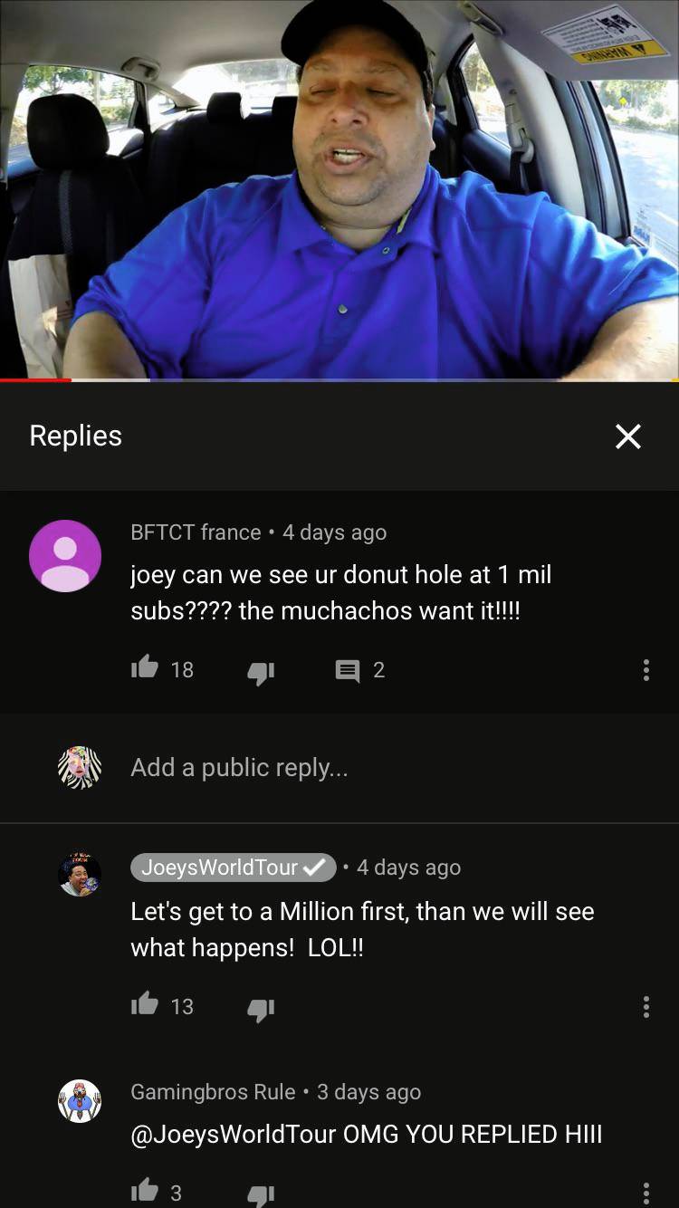 On his Donut Holes video... | Scrolller