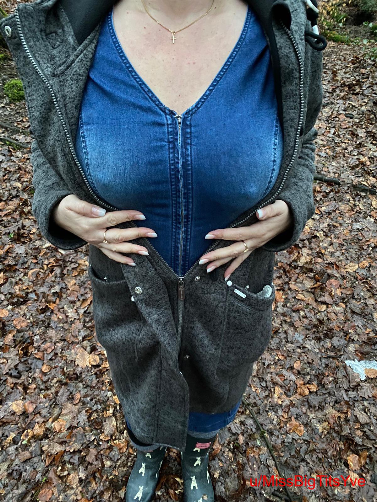 On nipple Sunday I went for a walk without a bra. Like the views I get ...