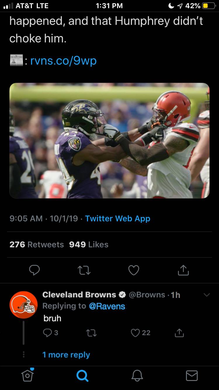 On r/browns | Scrolller
