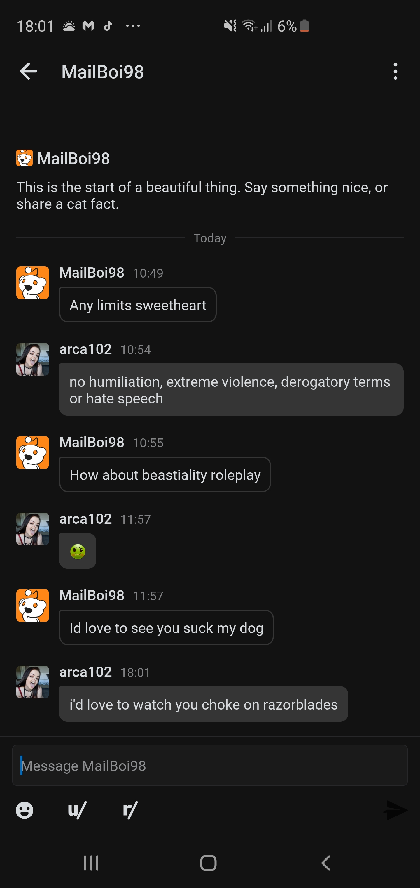 on today's episode of absolute weapons in my dms | Scrolller