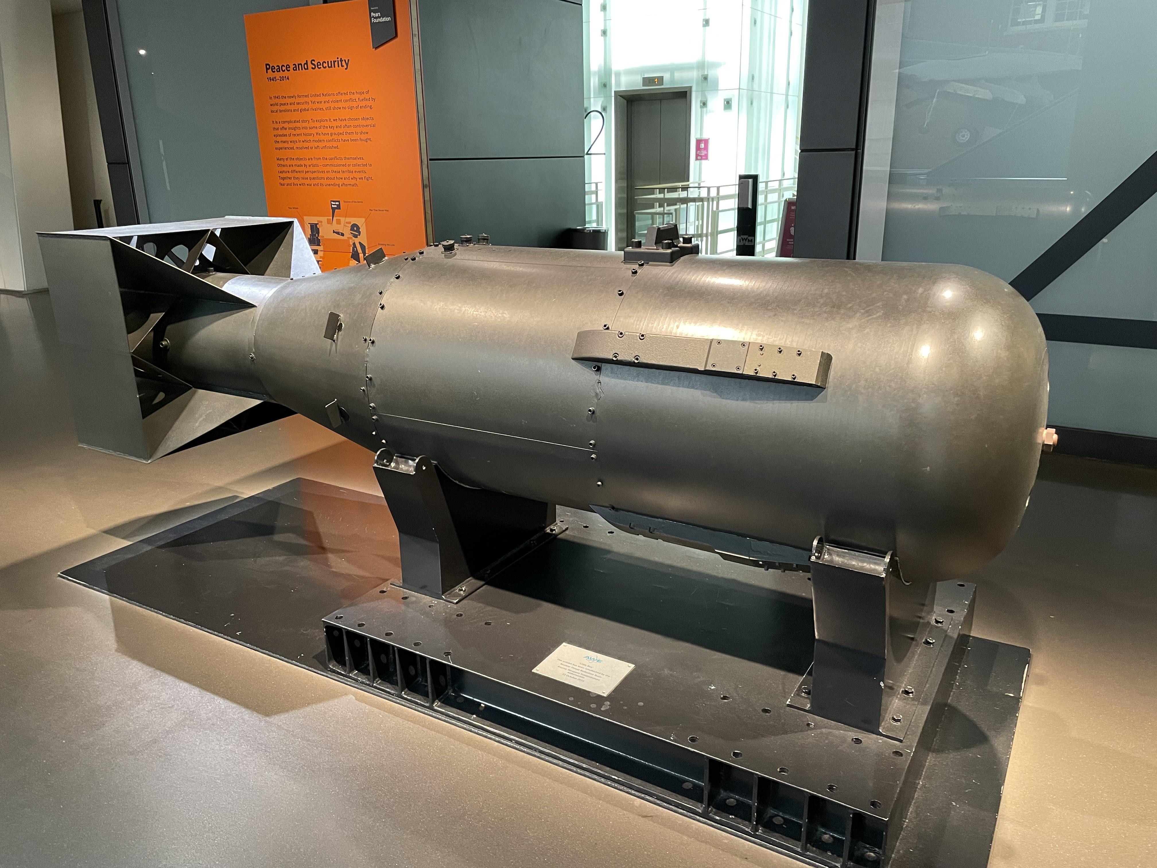 One of the 5 original casings for the “Little Boy” atomic bomb. | Scrolller
