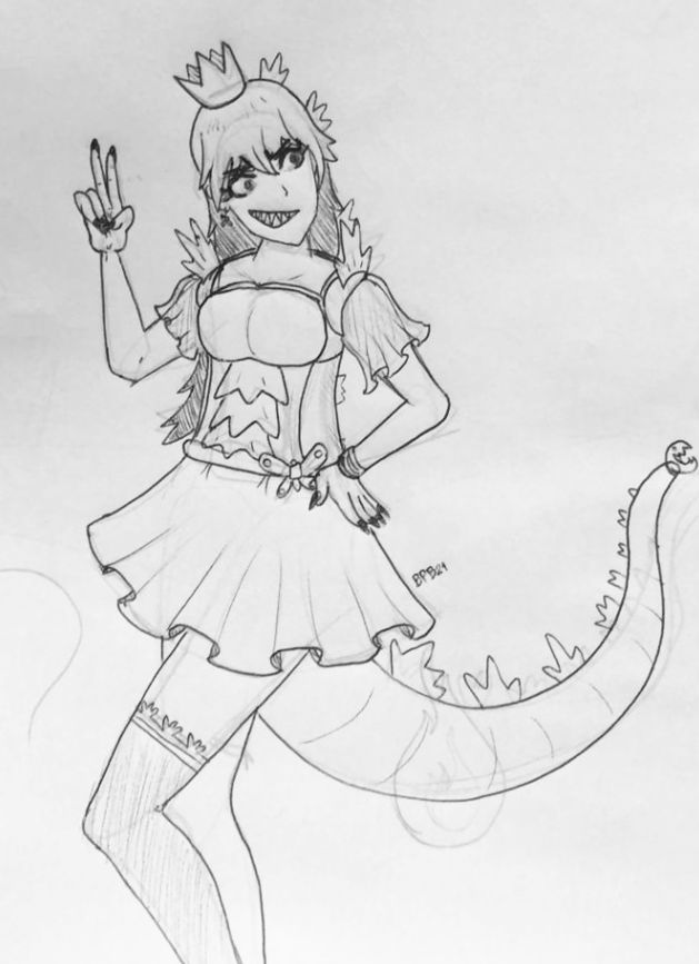 One Sketch Led To Another And Godzilla Idol Girl Scrolller