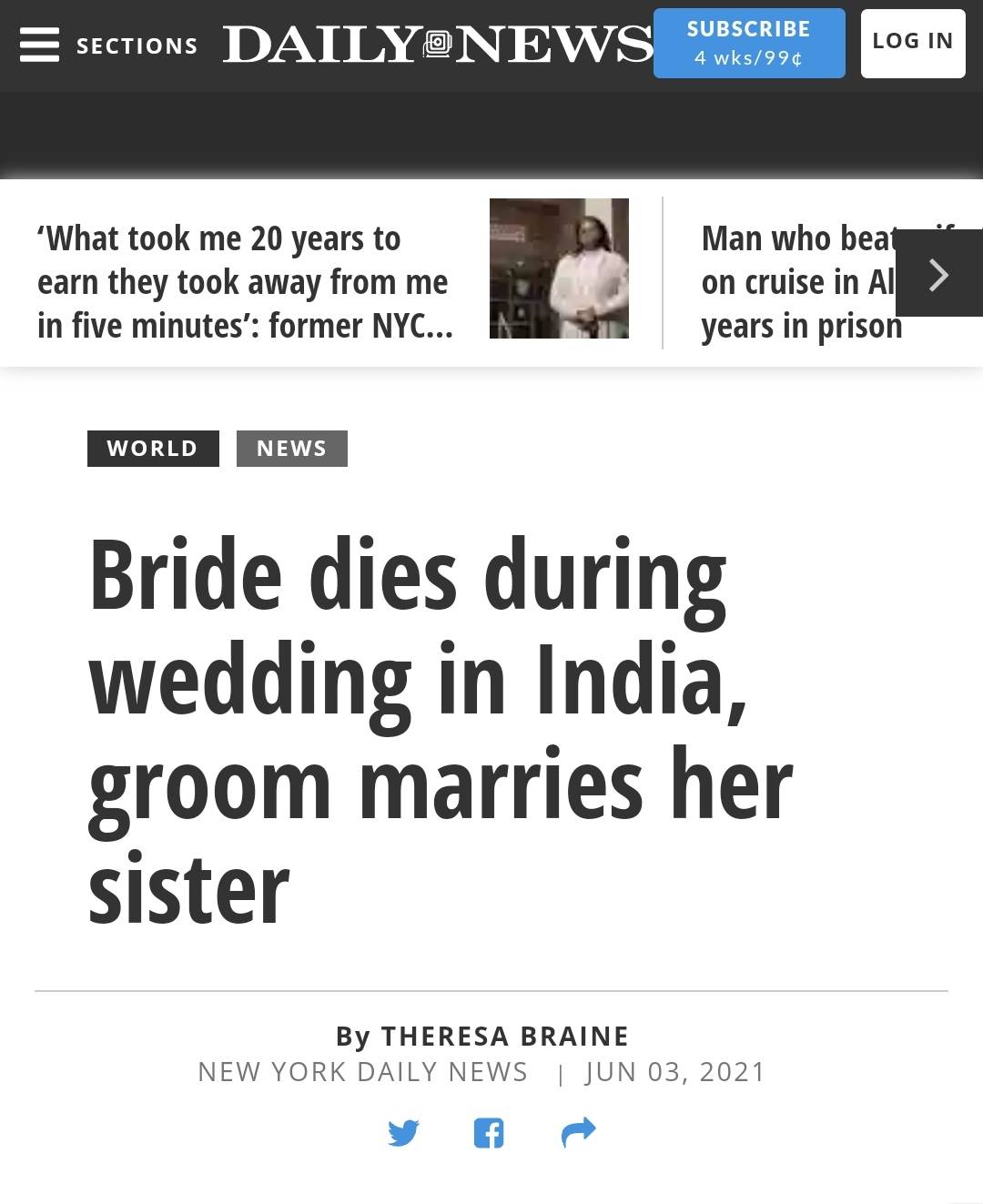 One Wedding and a Funeral. | Scrolller