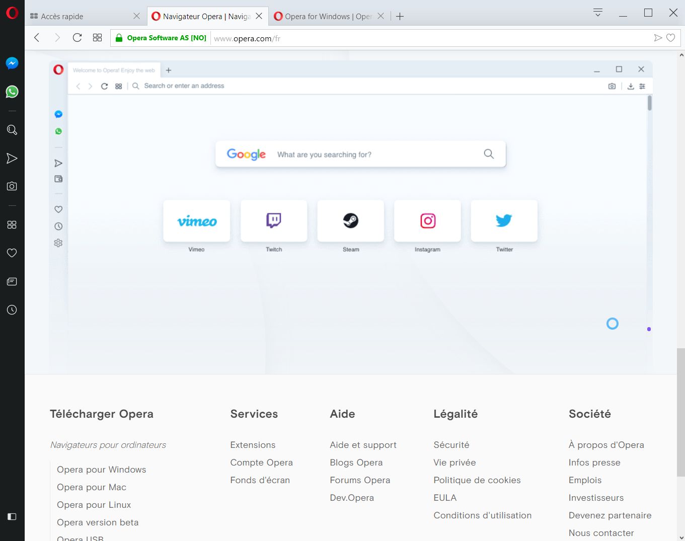 Opera on windows vs Opera screenshot on their website, how can I make it look like this ...