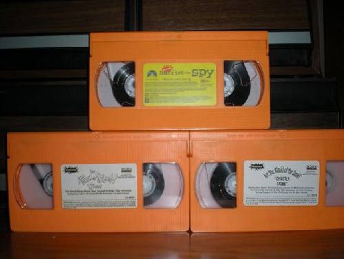 Orange VHS tapes from Nickelodeon | Scrolller
