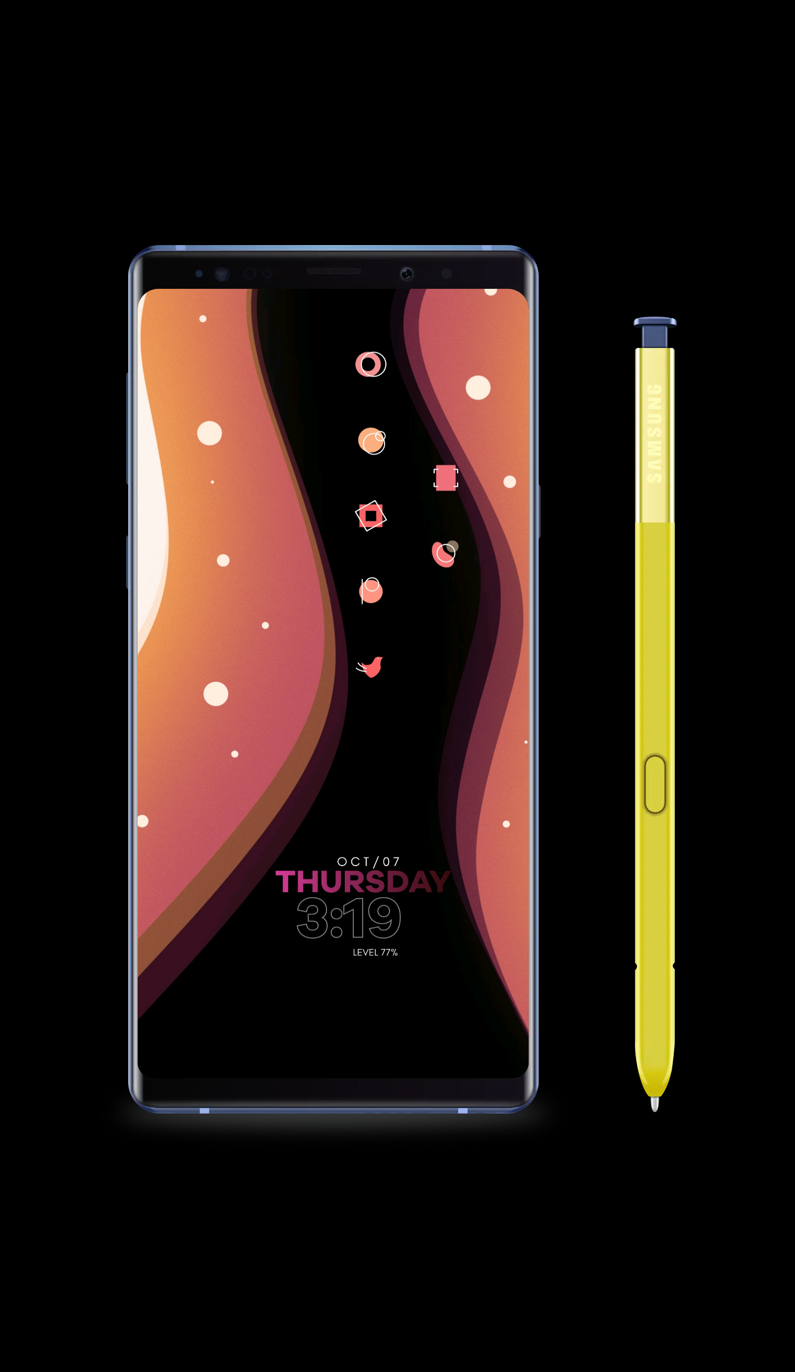 Orange waves | Scrolller