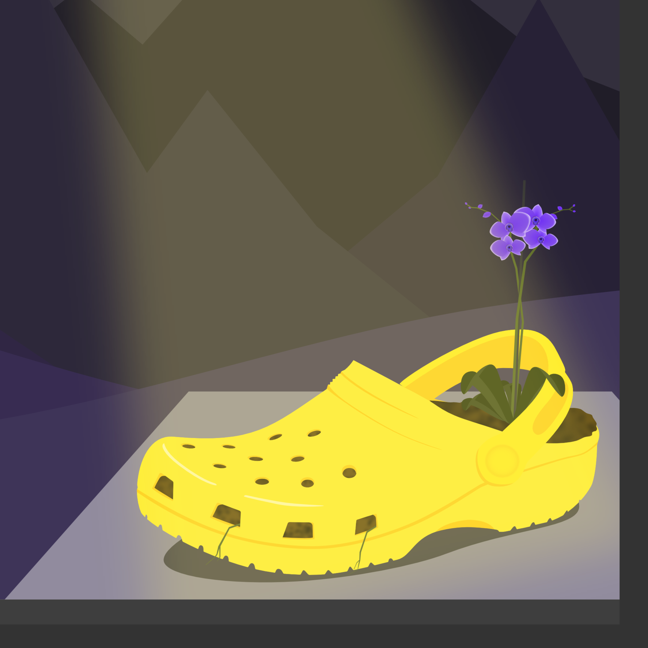 Orchid in a croc | Scrolller