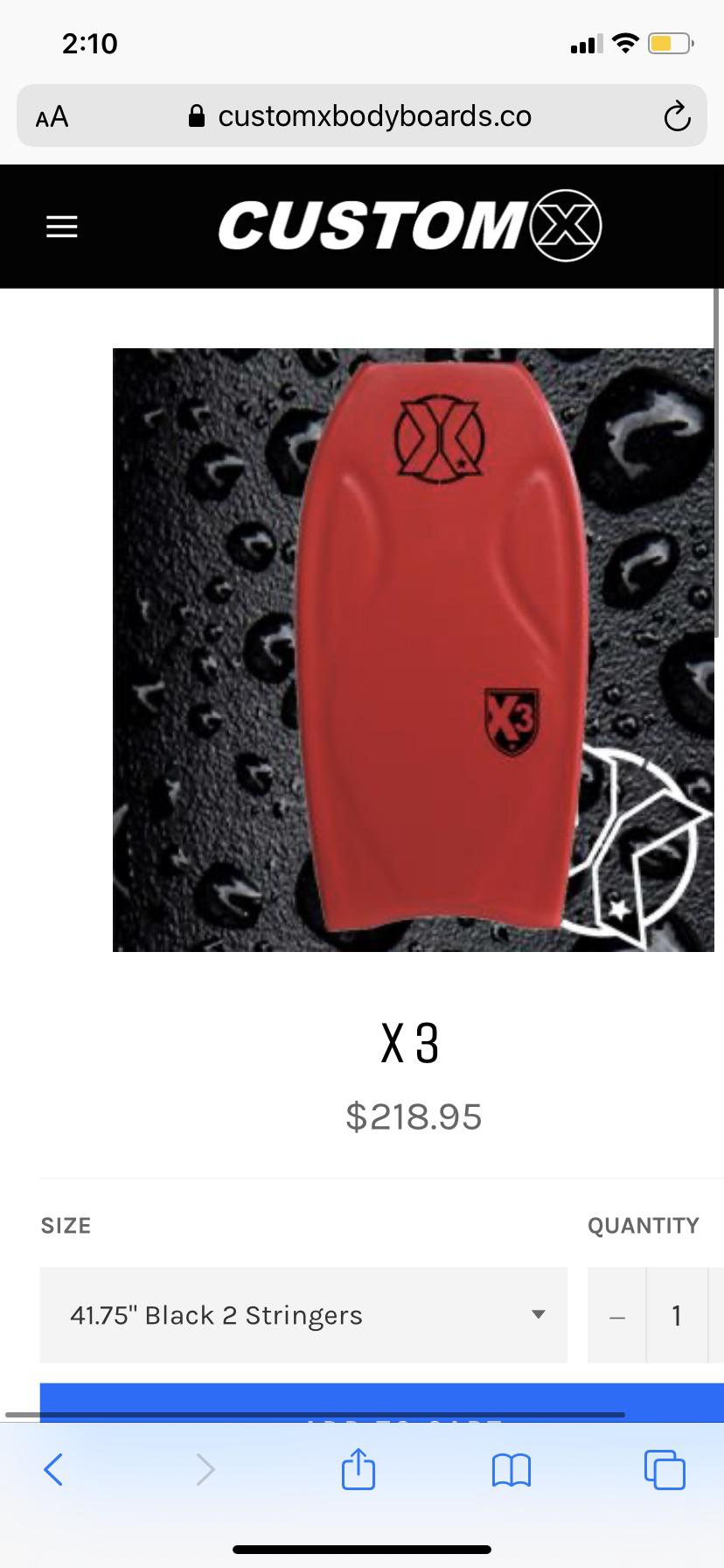 Ordering my first NEW bodyboard, have heard good things about customx, Would this be a solid ...