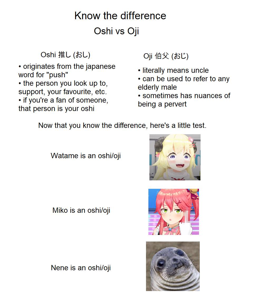 Oshi vs Oji: know the difference | Scrolller
