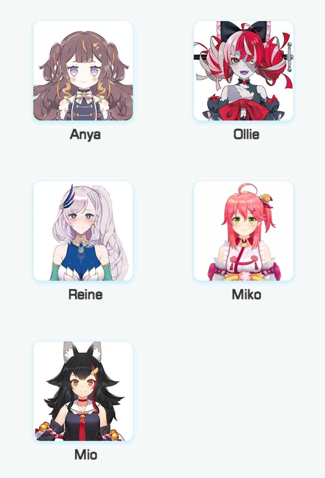 Other hololive members have been added to our soundboard recently | Scrolller