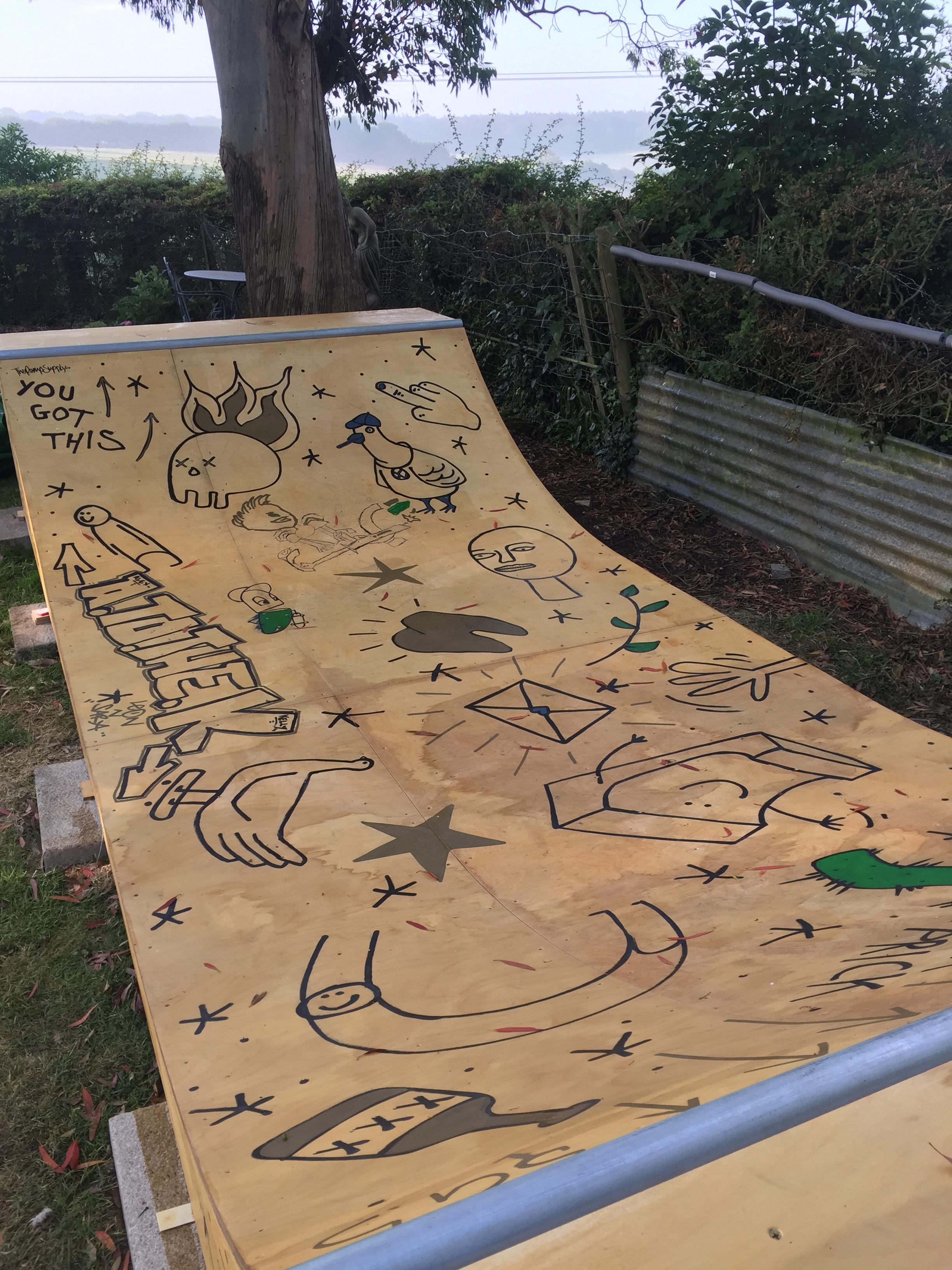 Our artist friend pimped our mini ramp | Scrolller
