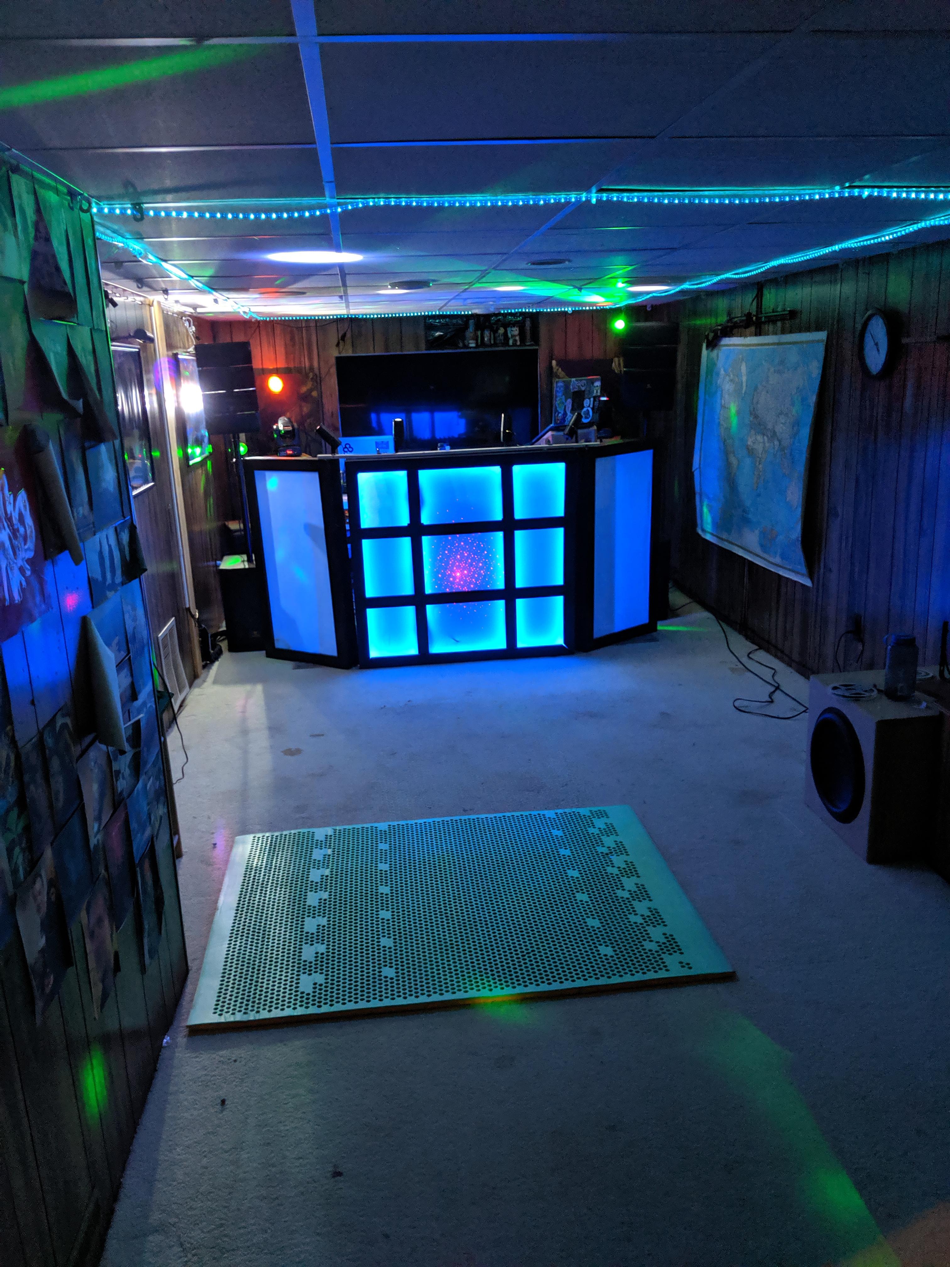 Our basement rave cave! | Scrolller