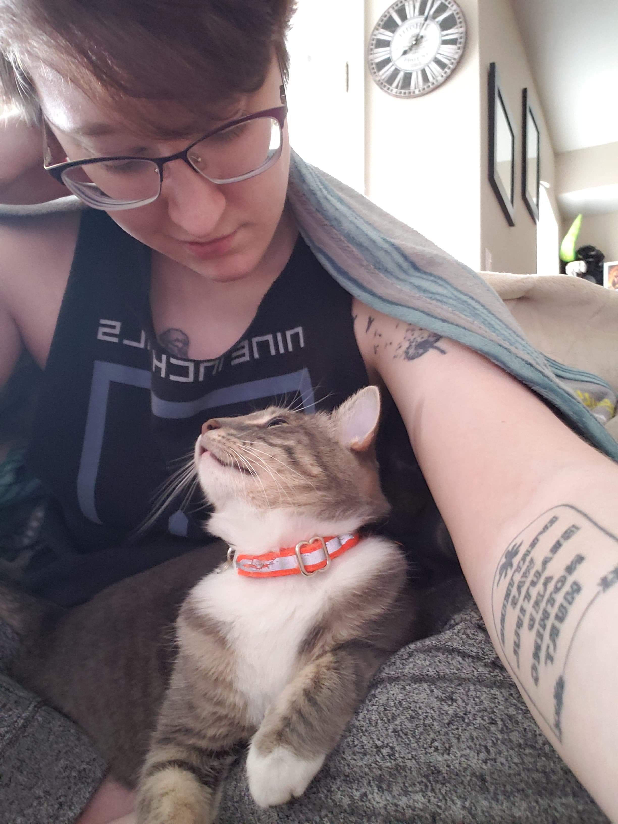 Our girl Nia mirin my wife. | Scrolller