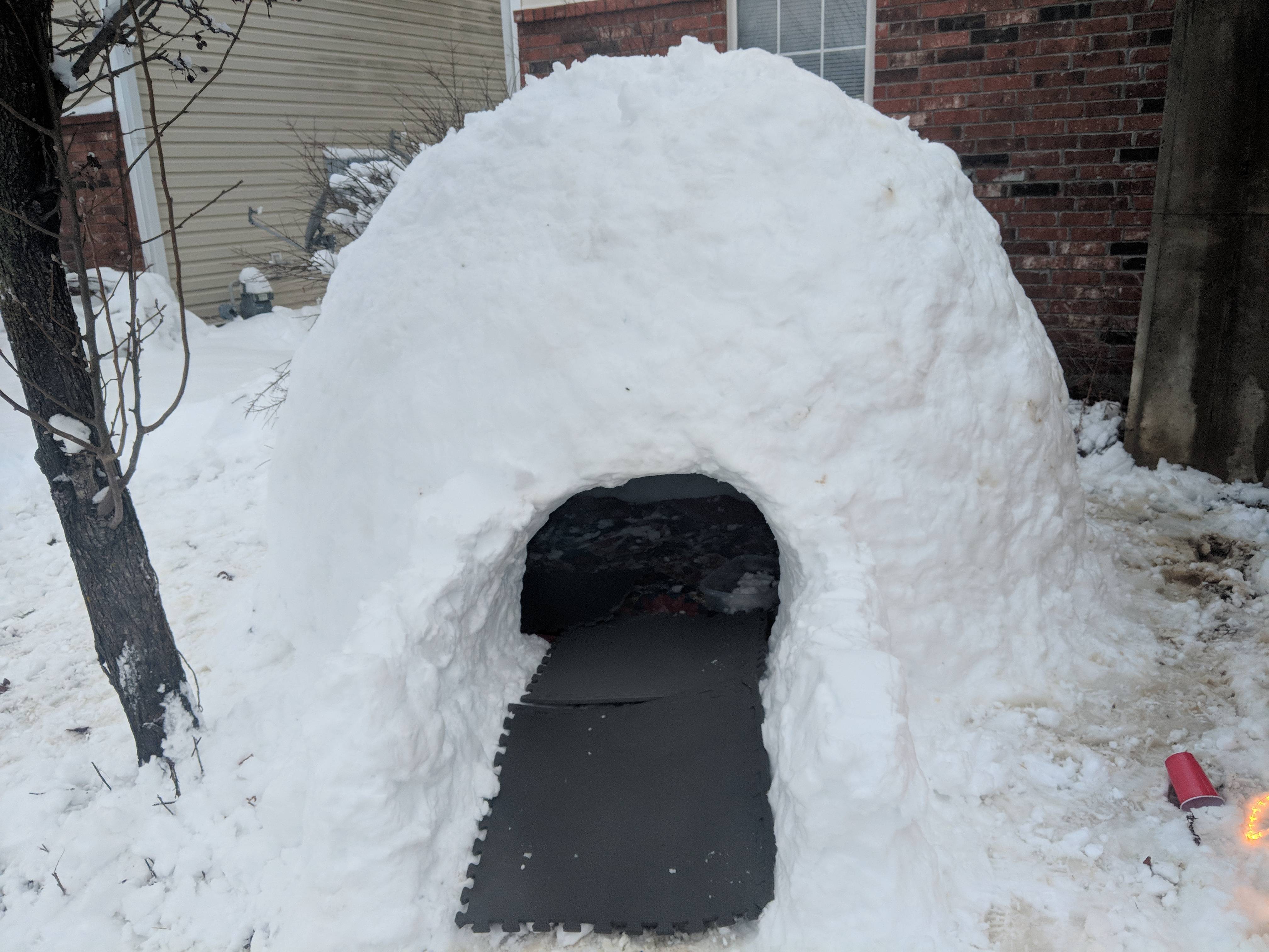 Our igloo is almost done now as well! | Scrolller
