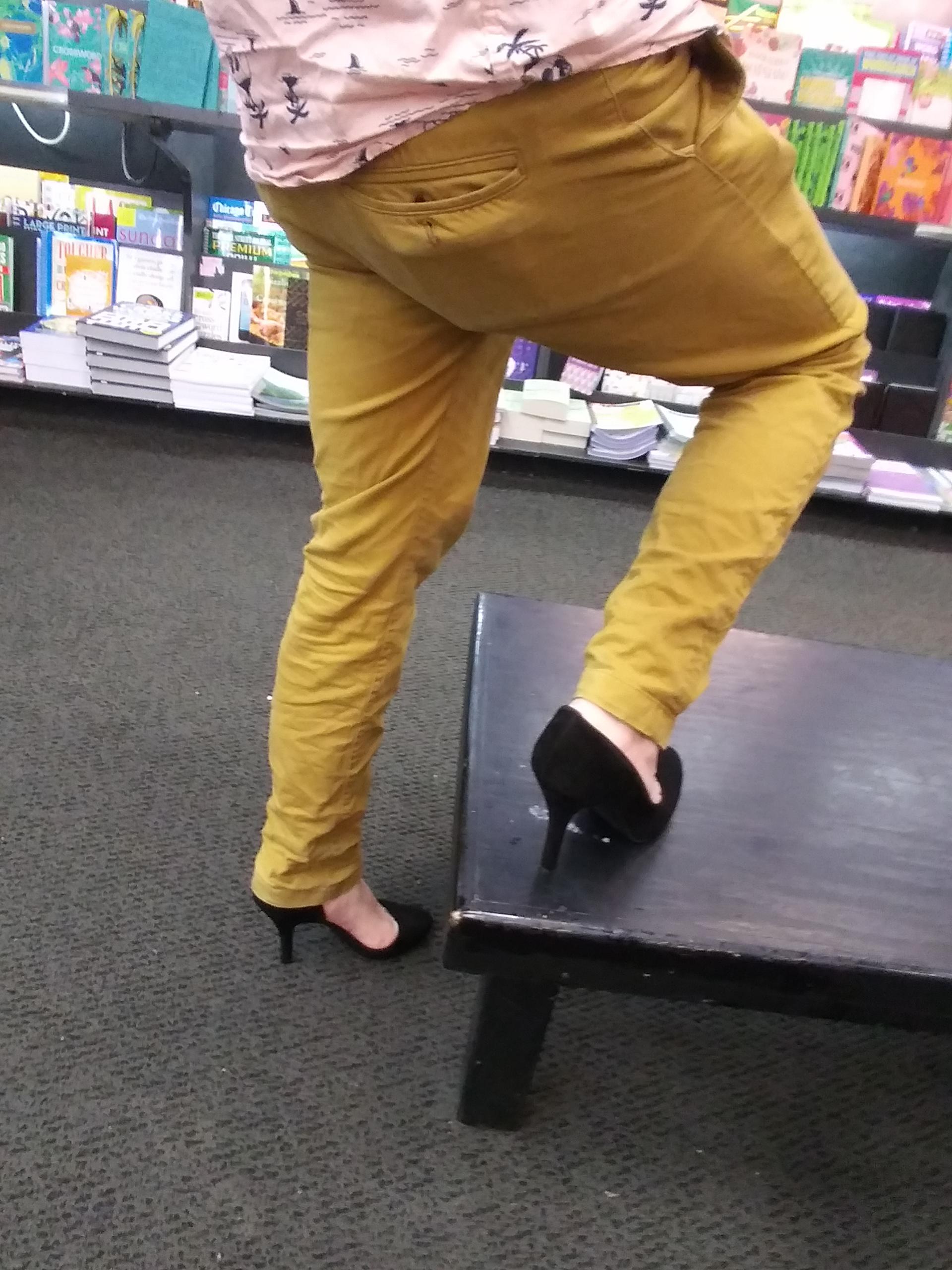 out in public with my heels (daddys orders) | Scrolller