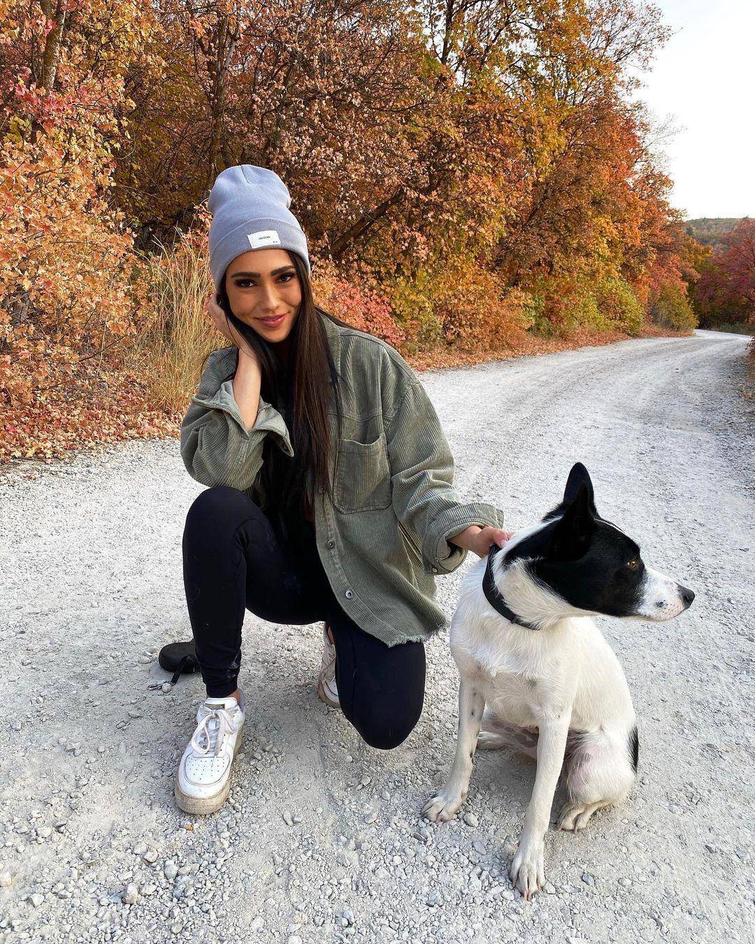 Out With Her Dog | Scrolller