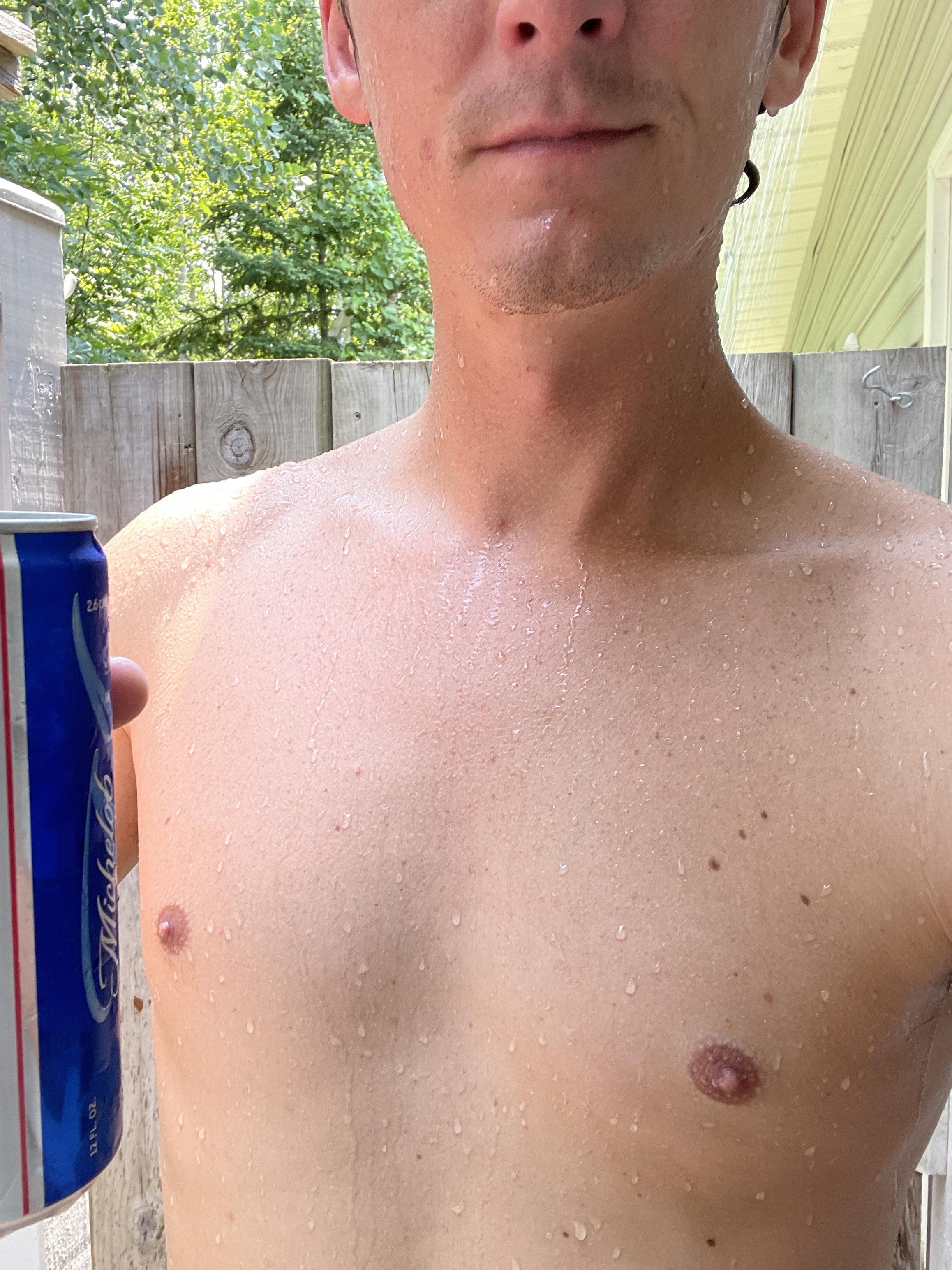 Outdoor shower beer | Scrolller