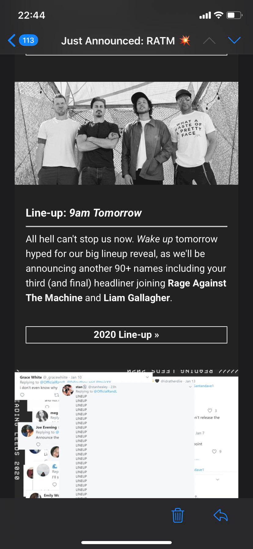 Over 90 Acts confirmed. In case anyone was looking for numbers! | Scrolller