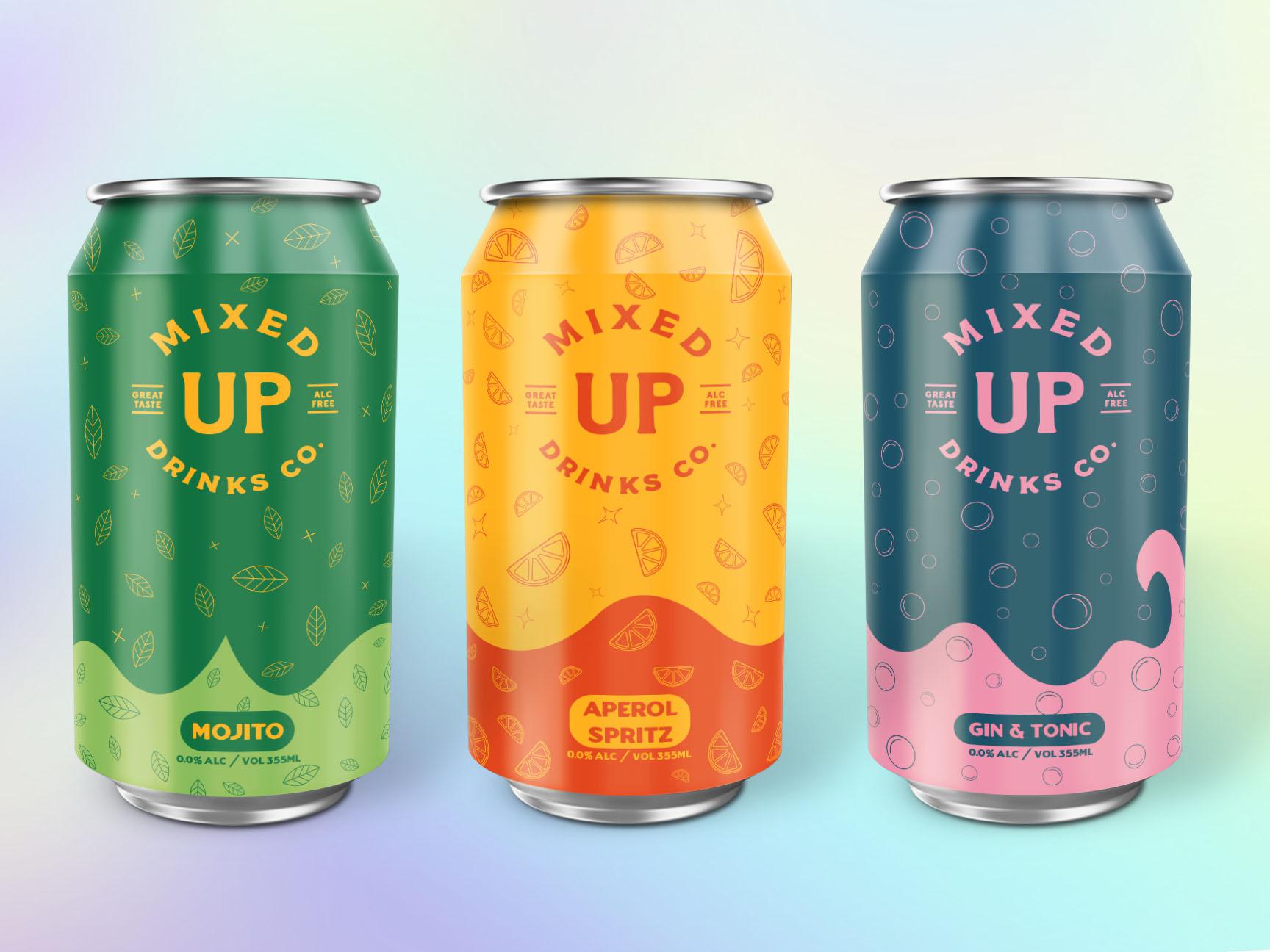 Packaging design for a non-alcoholic beverage company | Scrolller