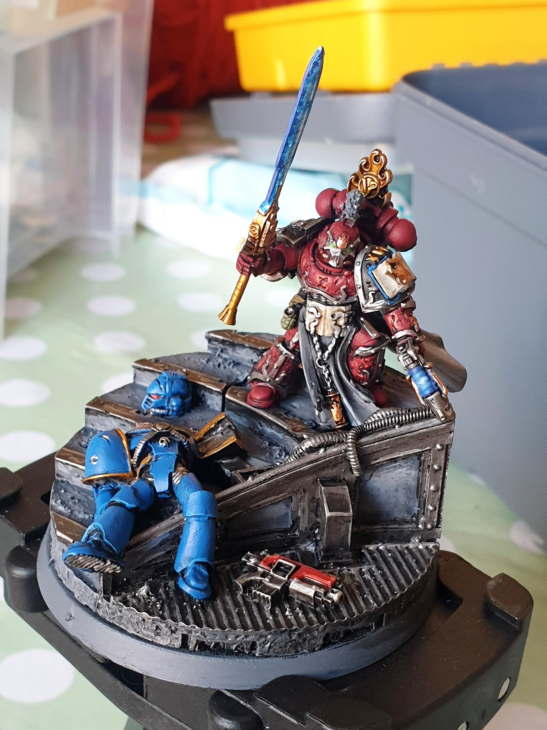 Painted my Second ever Ultramarine. And a Praetor to go with him. | Scrolller