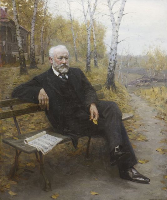 Painting of Tchaikovsky in his garden (circa 1952) | Scrolller