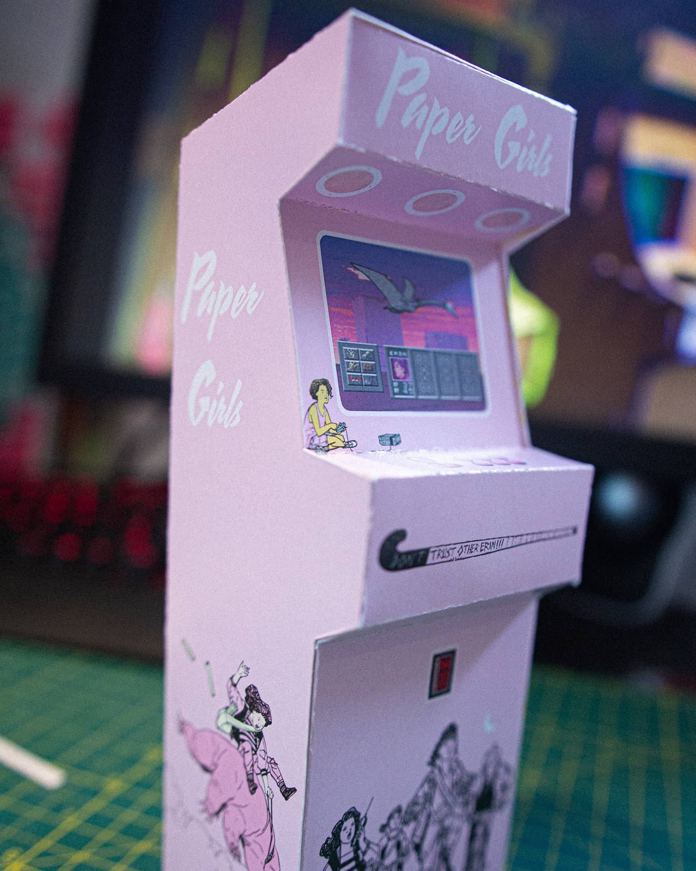 Paper Girls mini arcade machine I made. DIY kit info in comments. | Scrolller