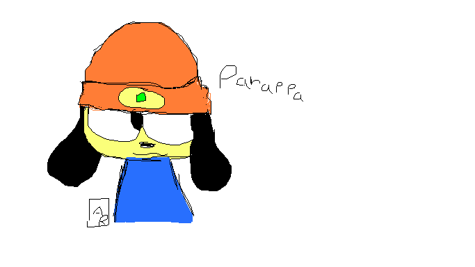 parappa drawing i made on mspain | Scrolller
