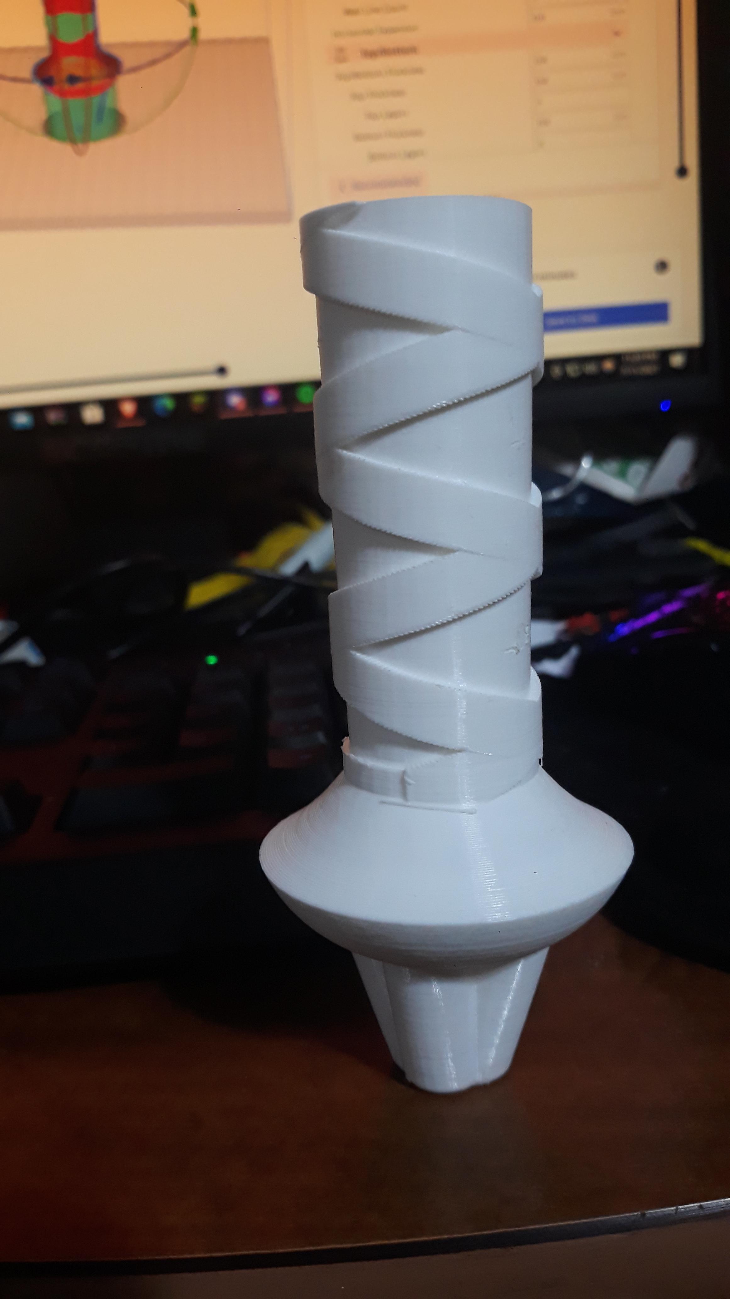 part 1/9 of my 3D printed master sword. I've only been 3D printing for about a week so wish me ...