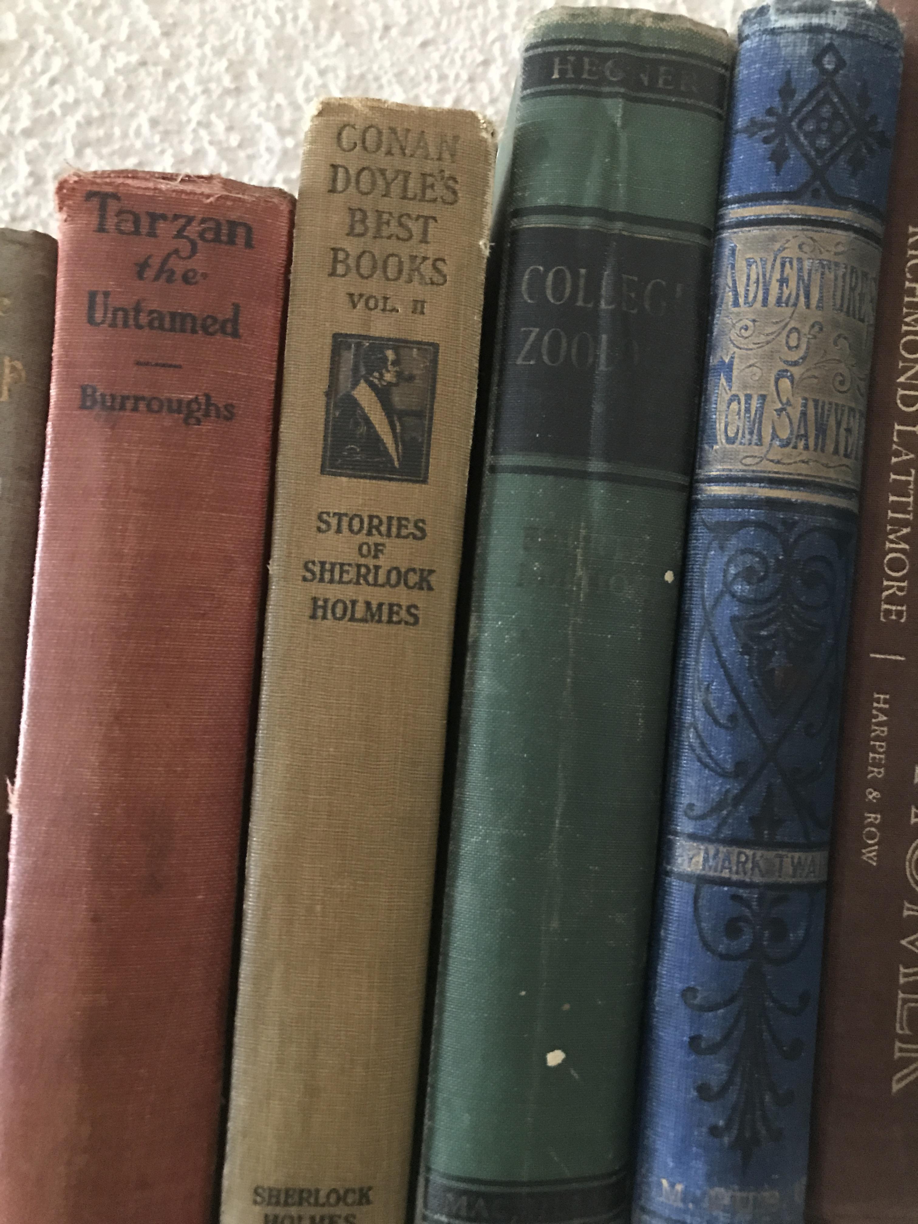 Part of my small but colorful collection of old books. [OC] | Scrolller