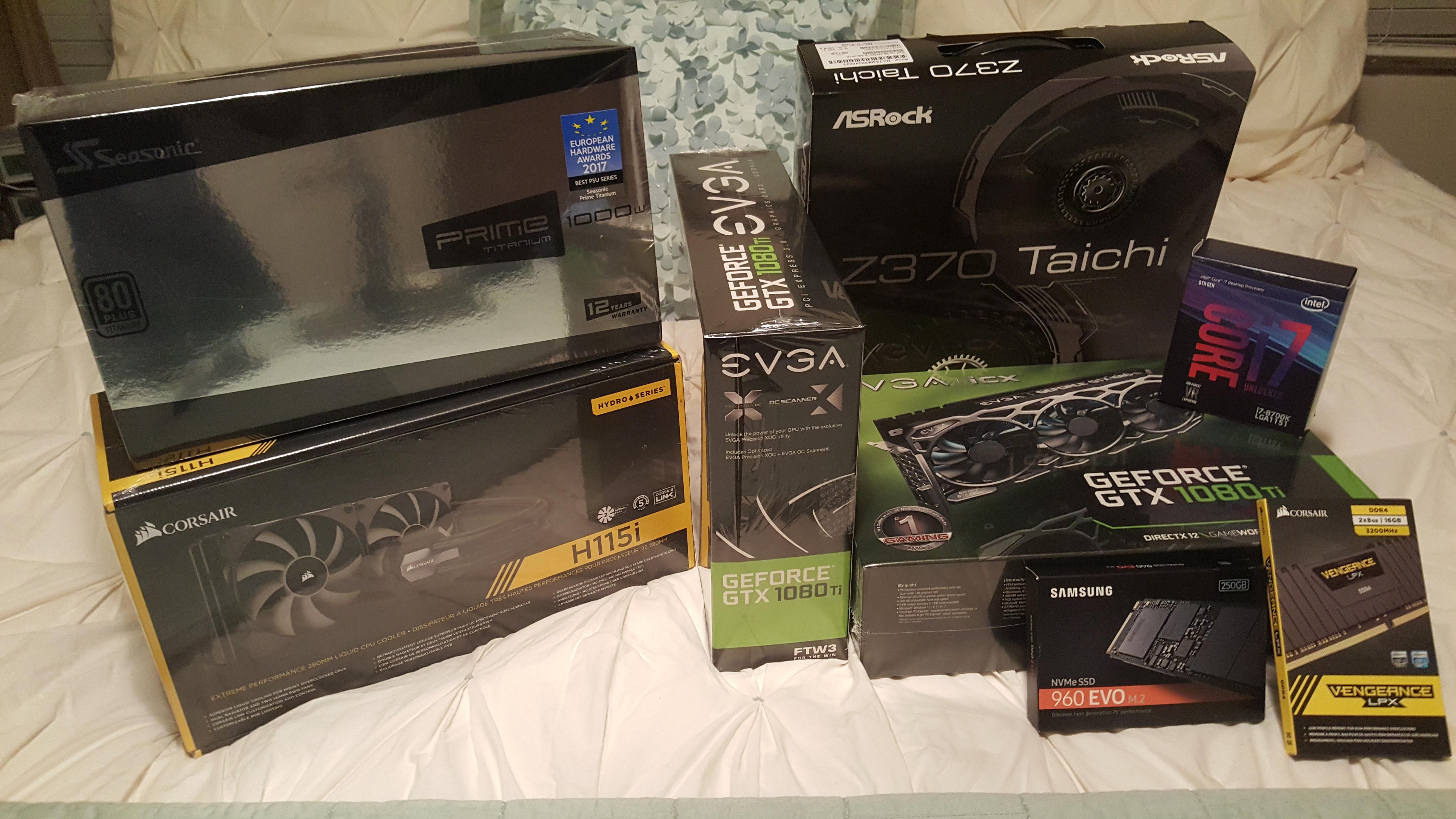 Parts pile for new gaming/mining rig | Scrolller