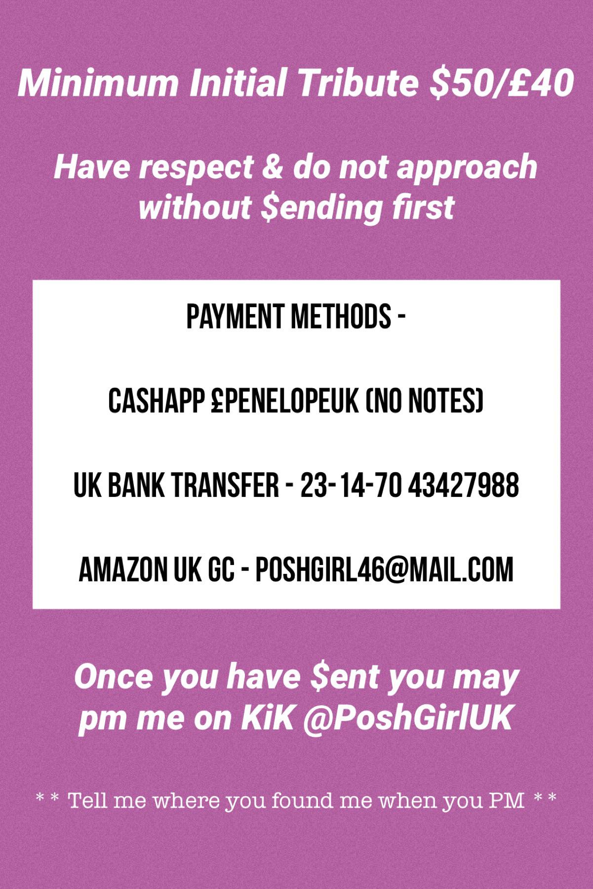 Payment methods - tribute before you approach me | Scrolller