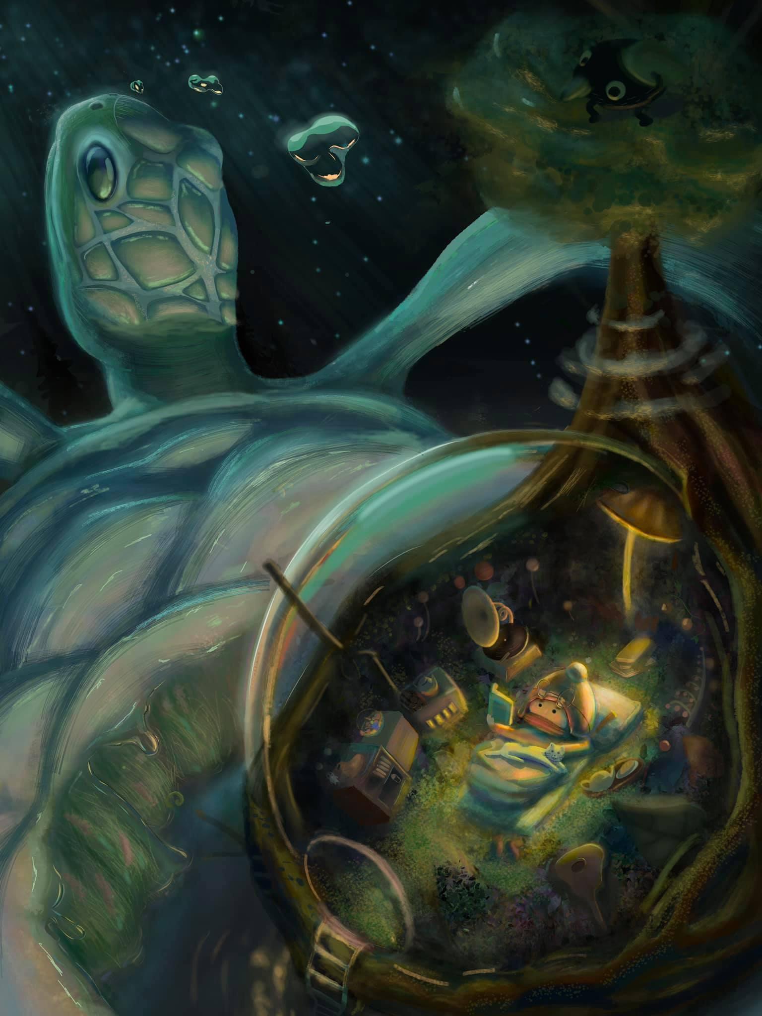 Peaceful, my sister, digital, 2021 | Scrolller