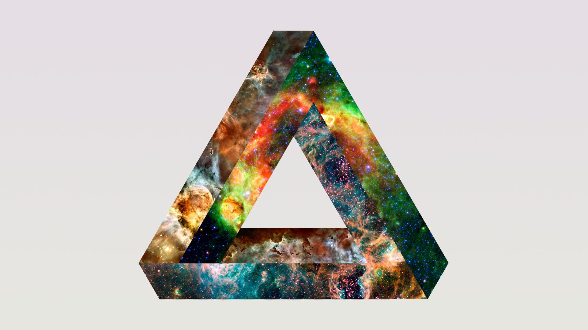 Penrose triangle made of space | Scrolller