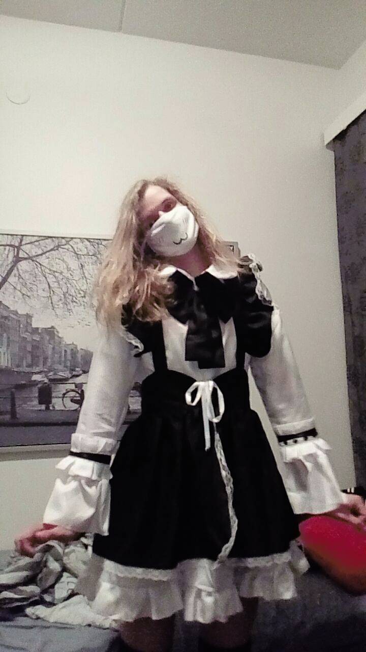 people liked me enough so here is me with my maid outfit | Scrolller