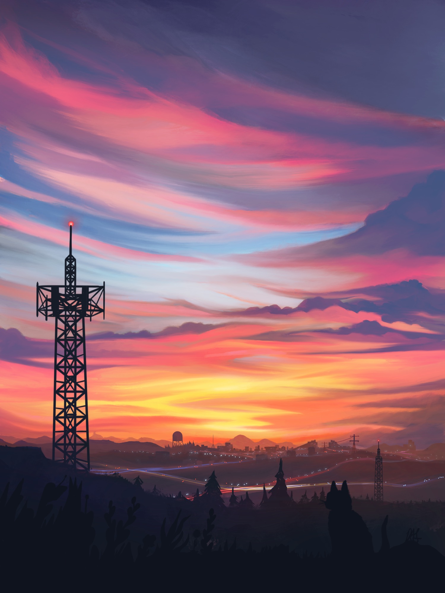 Perfectly Normal Sky, Me, Procreate, 2021 | Scrolller