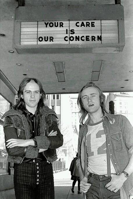 Peter Gabriel and Phil Collins, 1970s | Scrolller