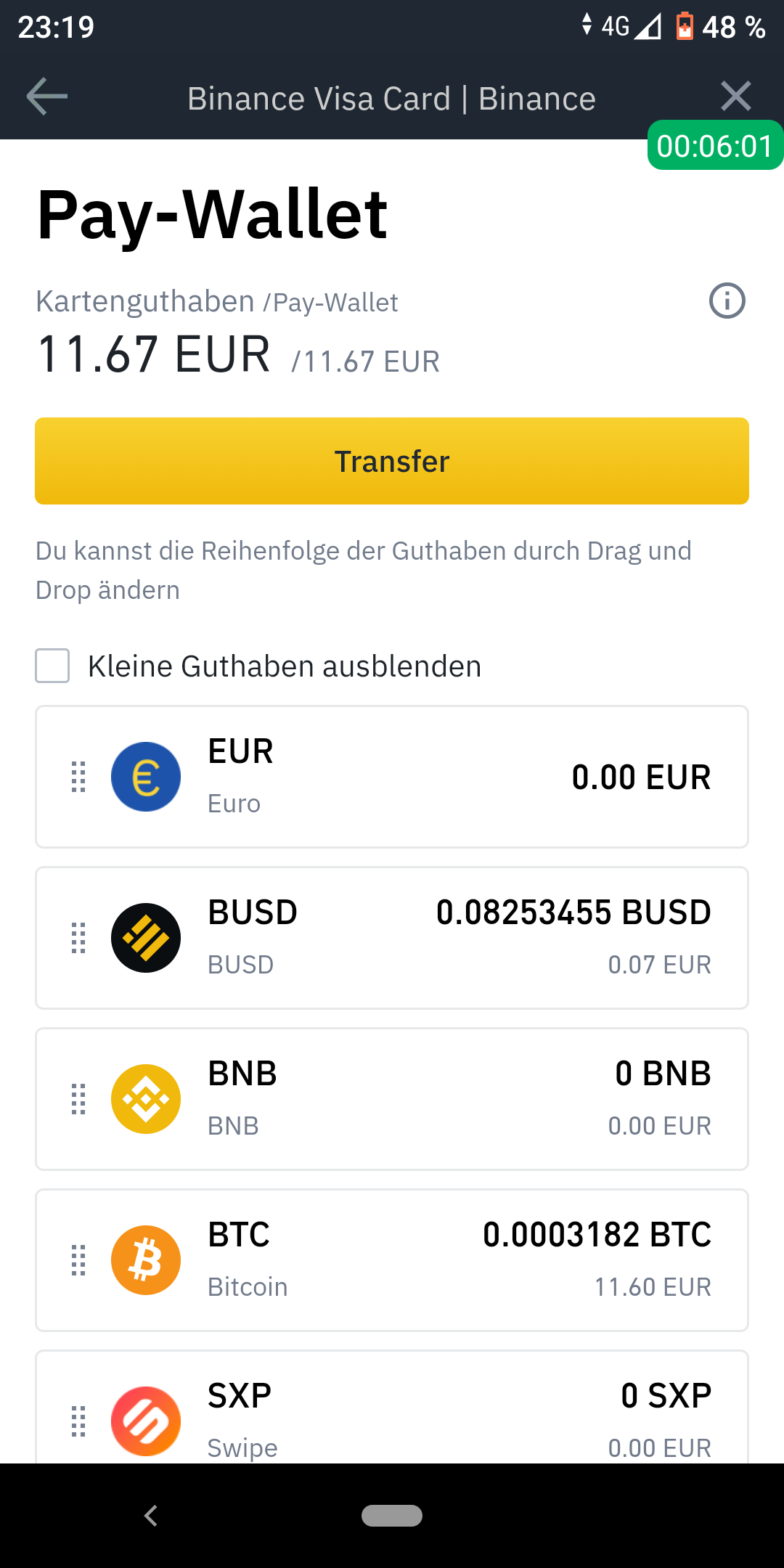Petition Binance allowing DOGE for card-transactions for crypto payment | Scrolller