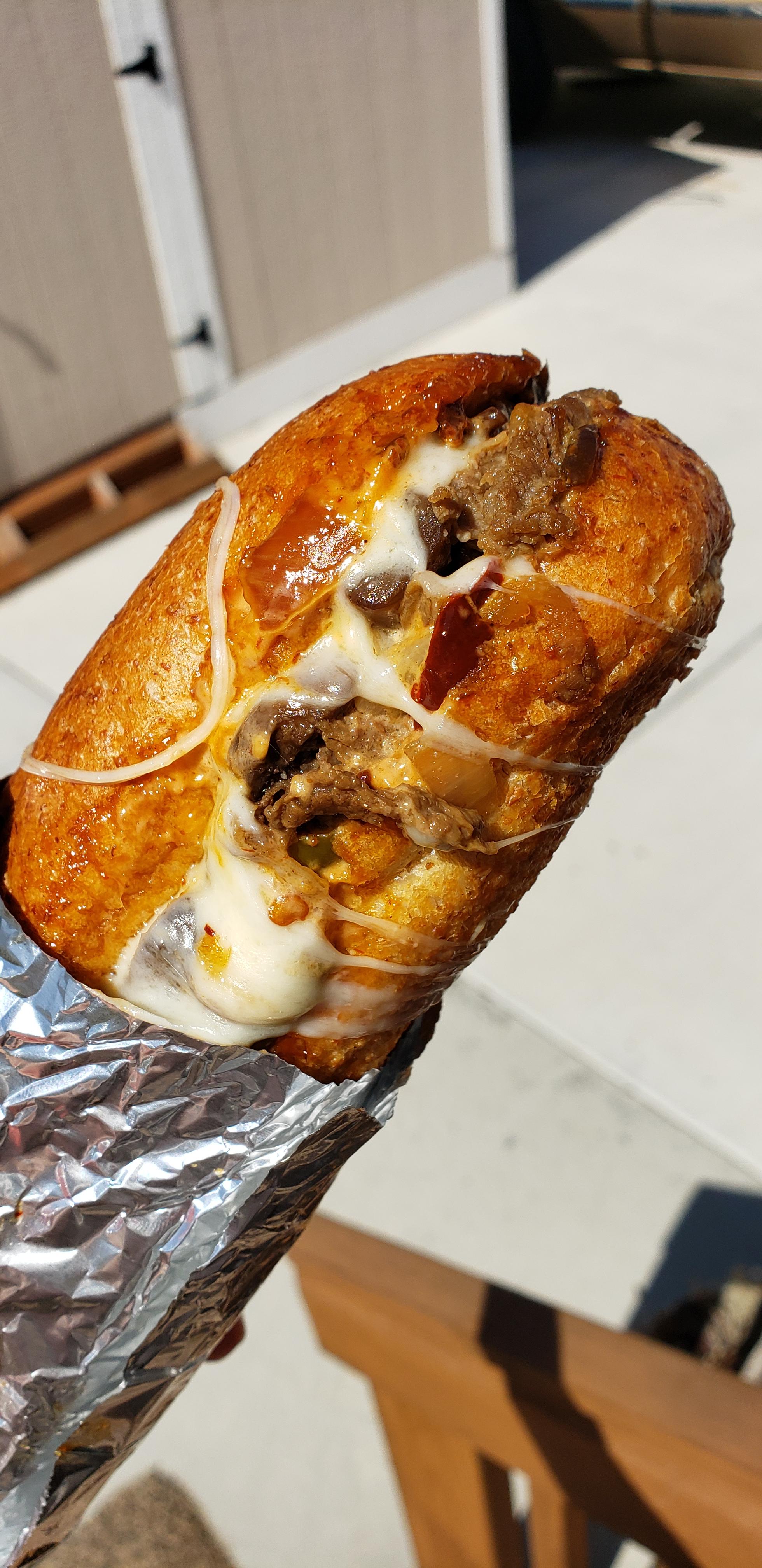 Philly cheesesteak with chipolte mayo and mushrooms | Scrolller