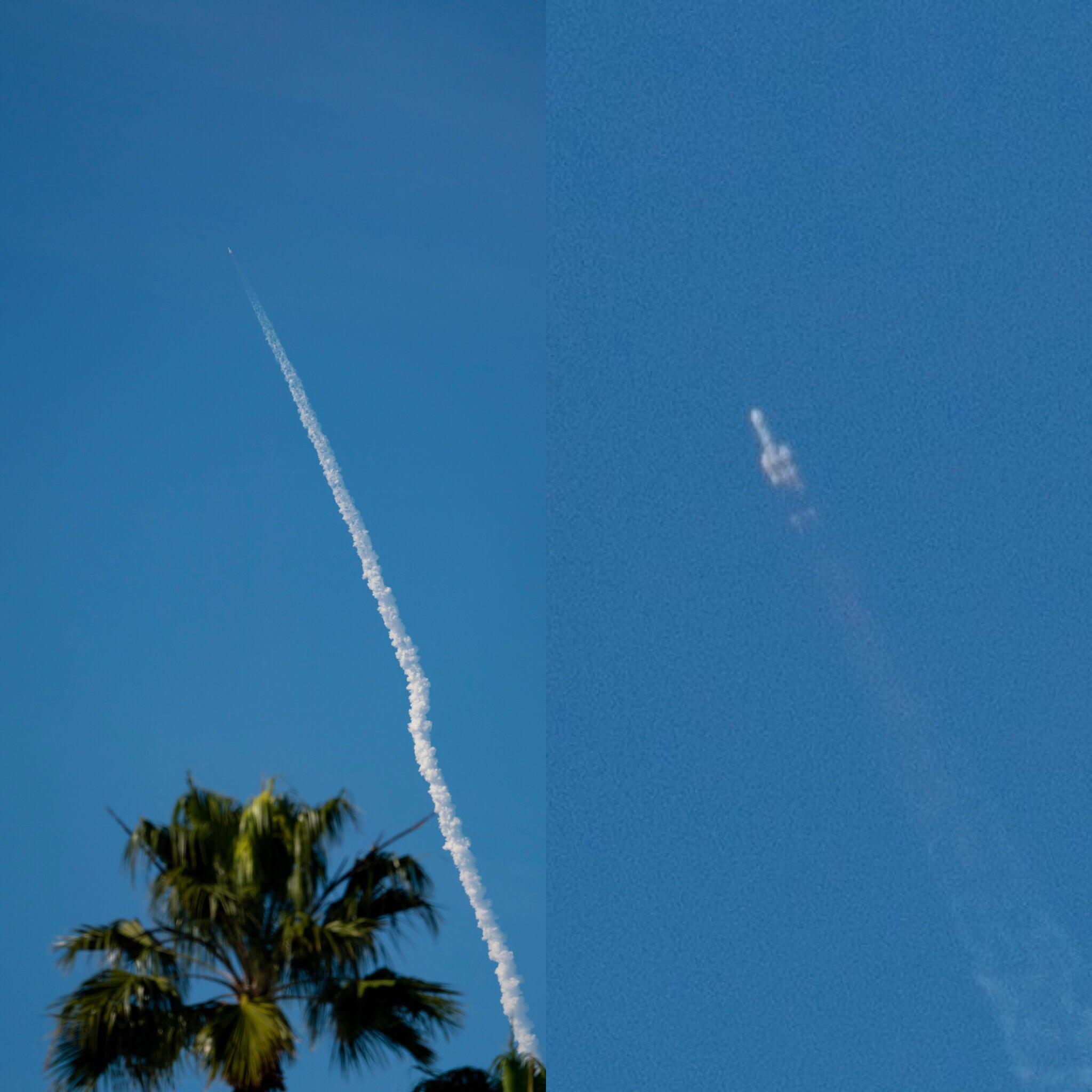 Picture I took of today’s rocket launch. | Scrolller