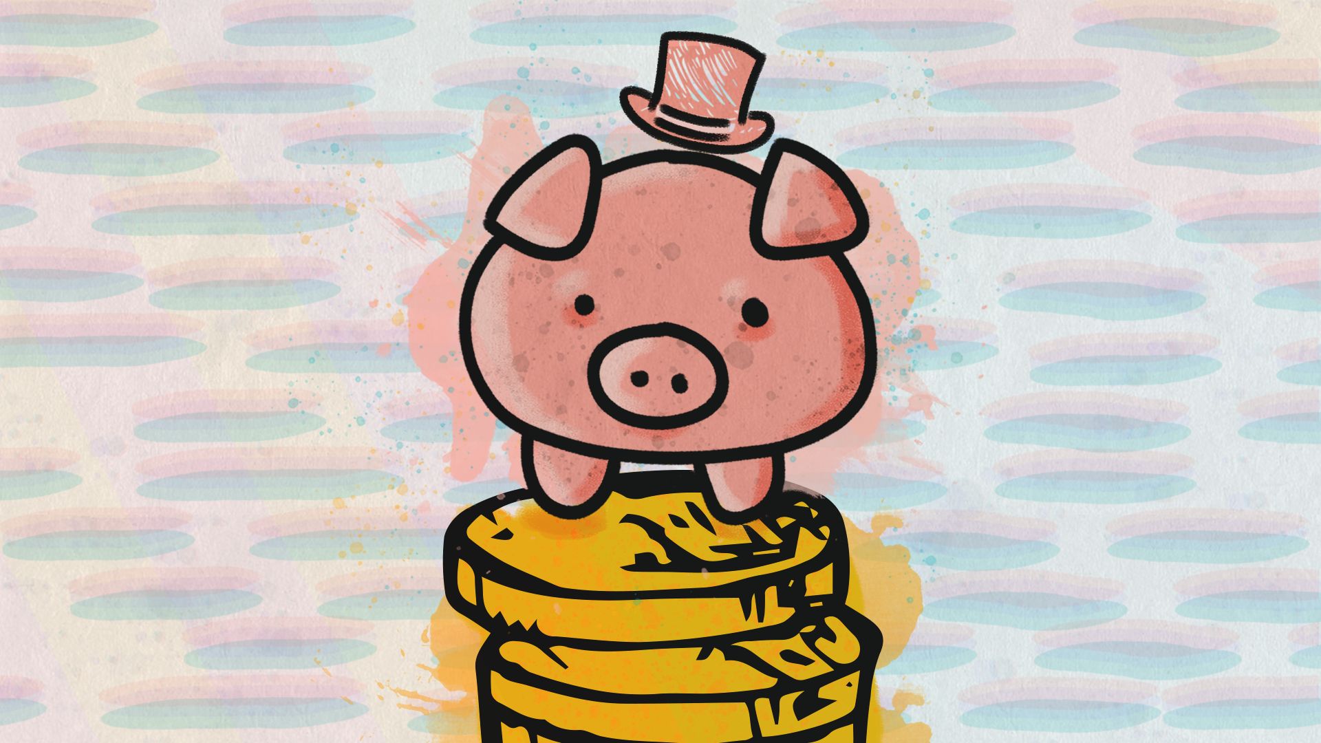 Piggy bank wallpaper 1920x1080 | Scrolller