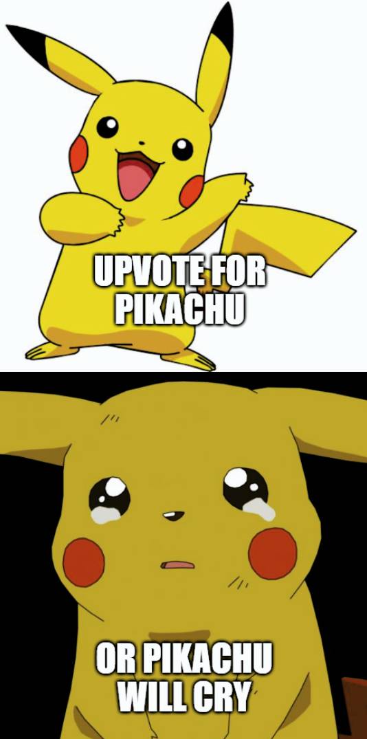 Pikachu wants karma