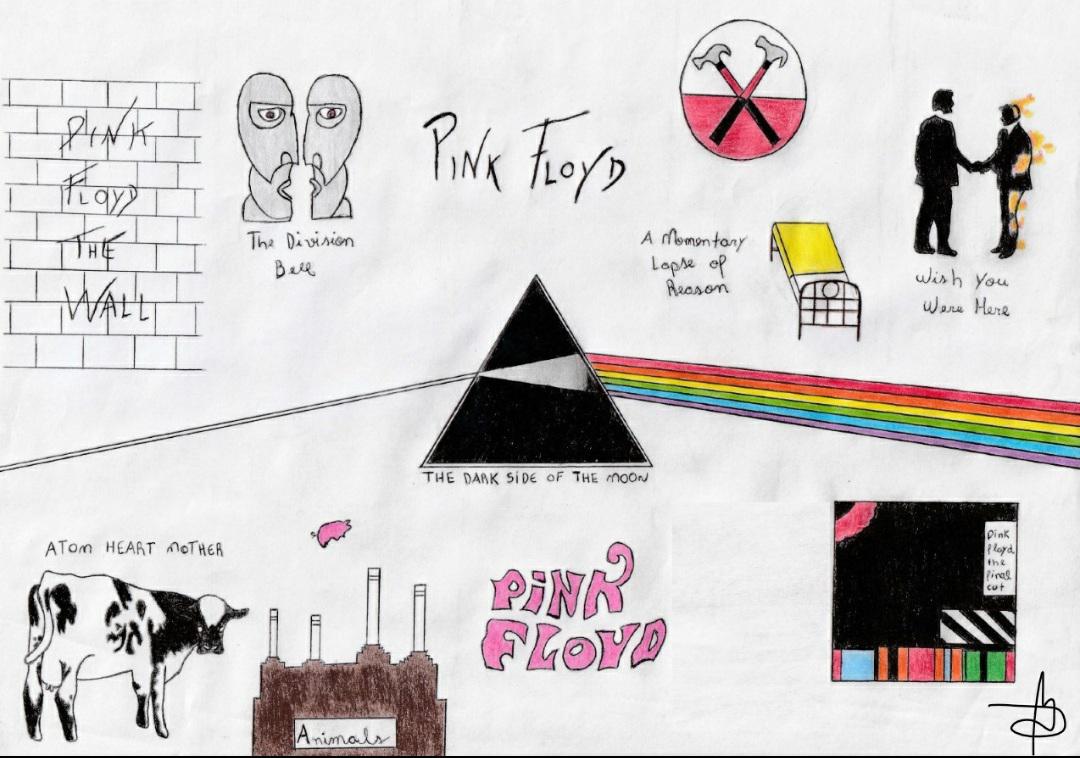 Pink Floyd, pencil, me, 2021 | Scrolller