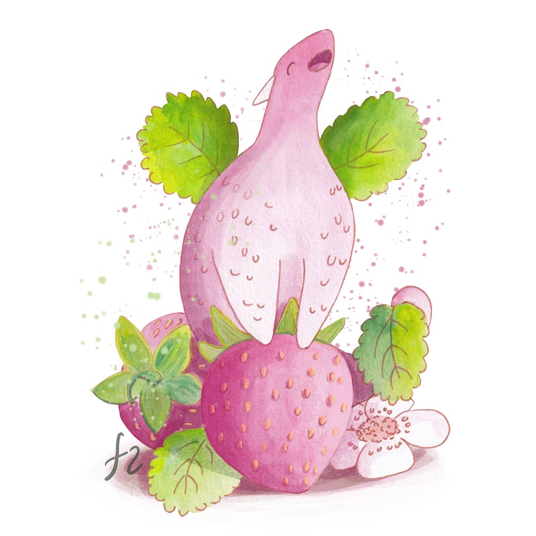 Pink strawberry dragon | Scrolller